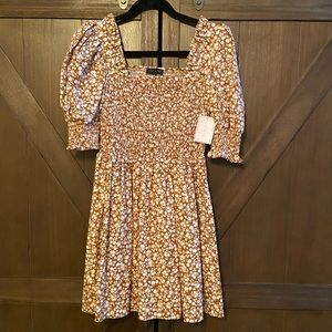 1. State | Dresses | State Floral Puff Sleeve Smocked Mini Dress | Poshmark